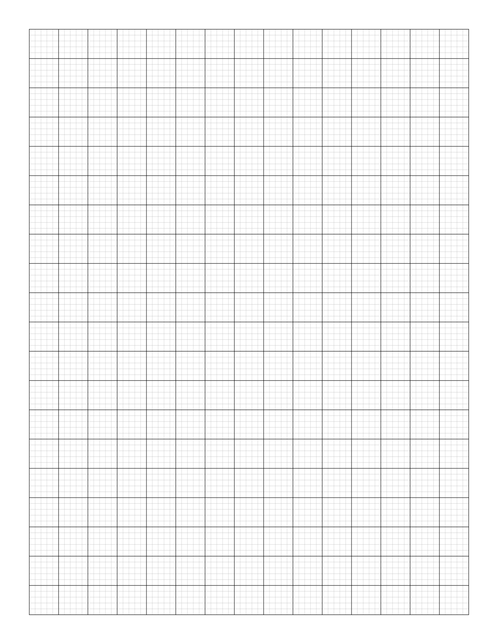 😍 Printable Free Blank Graph Paper Online Template 😍 [PDF]