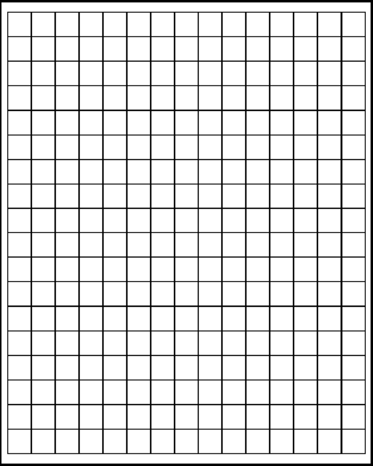 😍 Printable Free Blank Graph Paper Online Template 😍 [PDF]